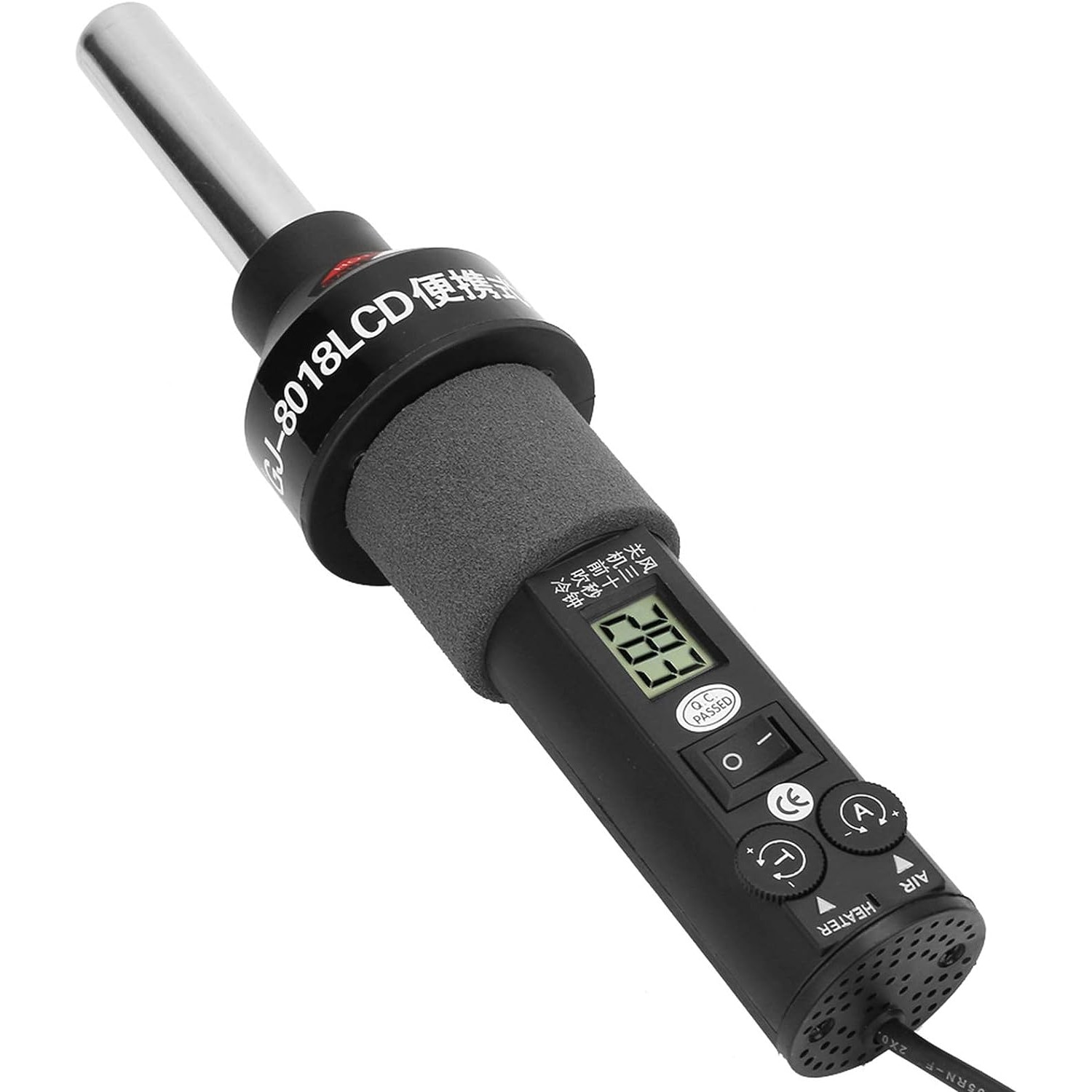 Pistol lipire cu aer cald, Sunmostar, Afisaj LCD, 450 W, Metal/Plastic ...