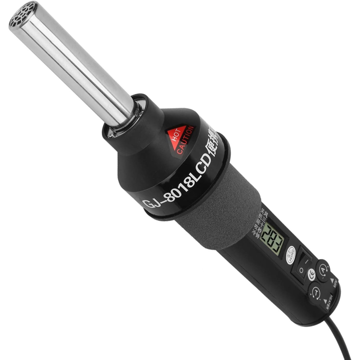 Pistol lipire cu aer cald, Sunmostar, Afisaj LCD, 450 W, Metal/Plastic ...