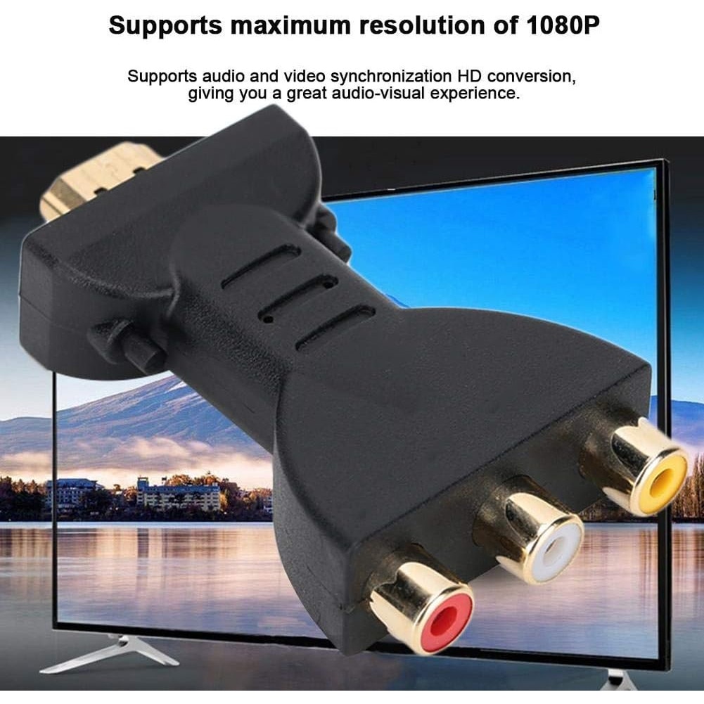 Adaptor HDMI la RCA Enforose, compact, portabil, transmisie stabila ...