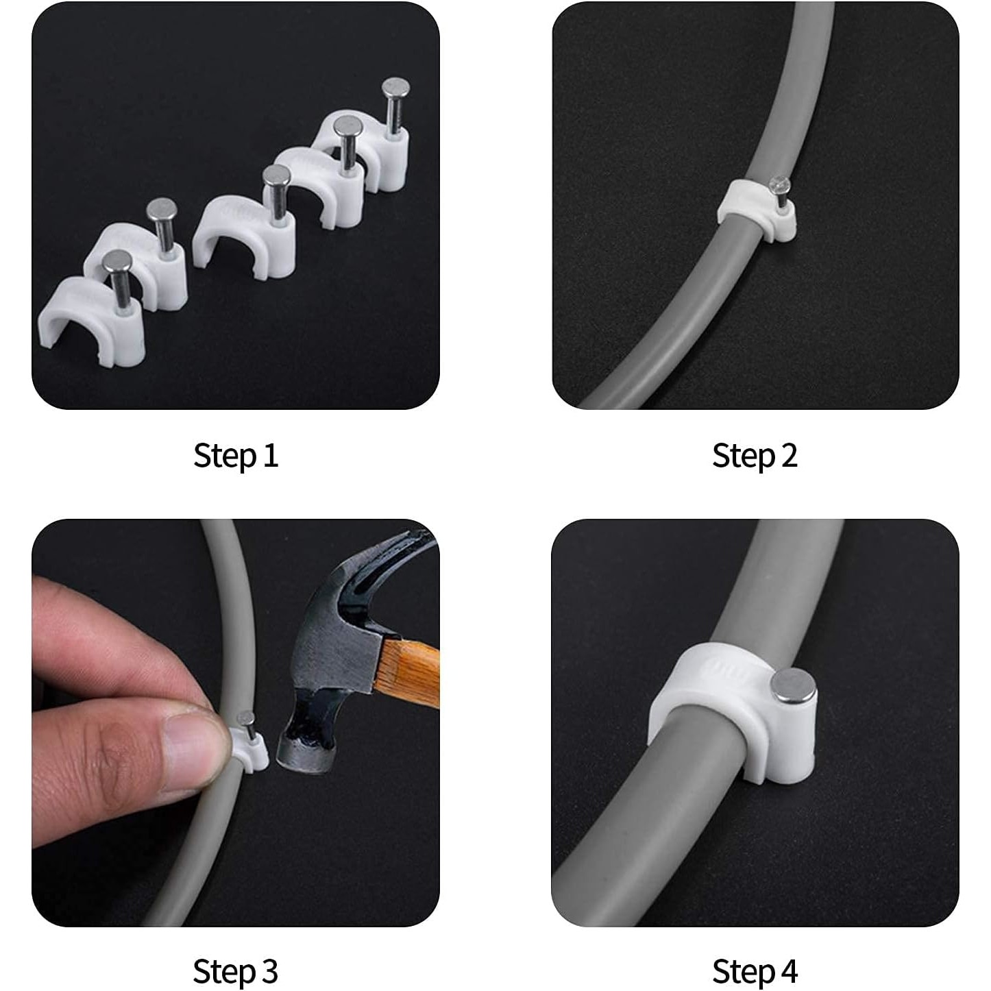Set egaturi pentru cabluri electrice, Sunmosyar, Cu stifturi de fier ...