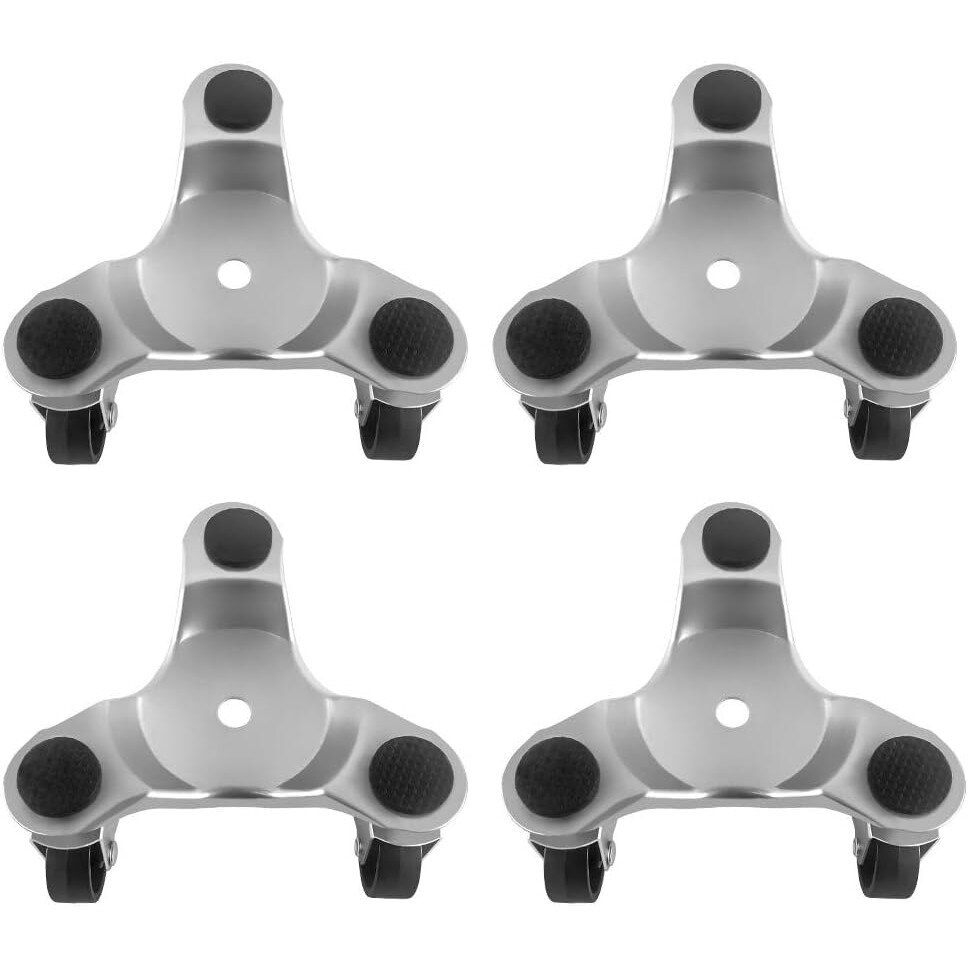 Set 4 x Carucior transport mobilier, Sunmmostar, Otel, 17 x 17 x 6 cm ...