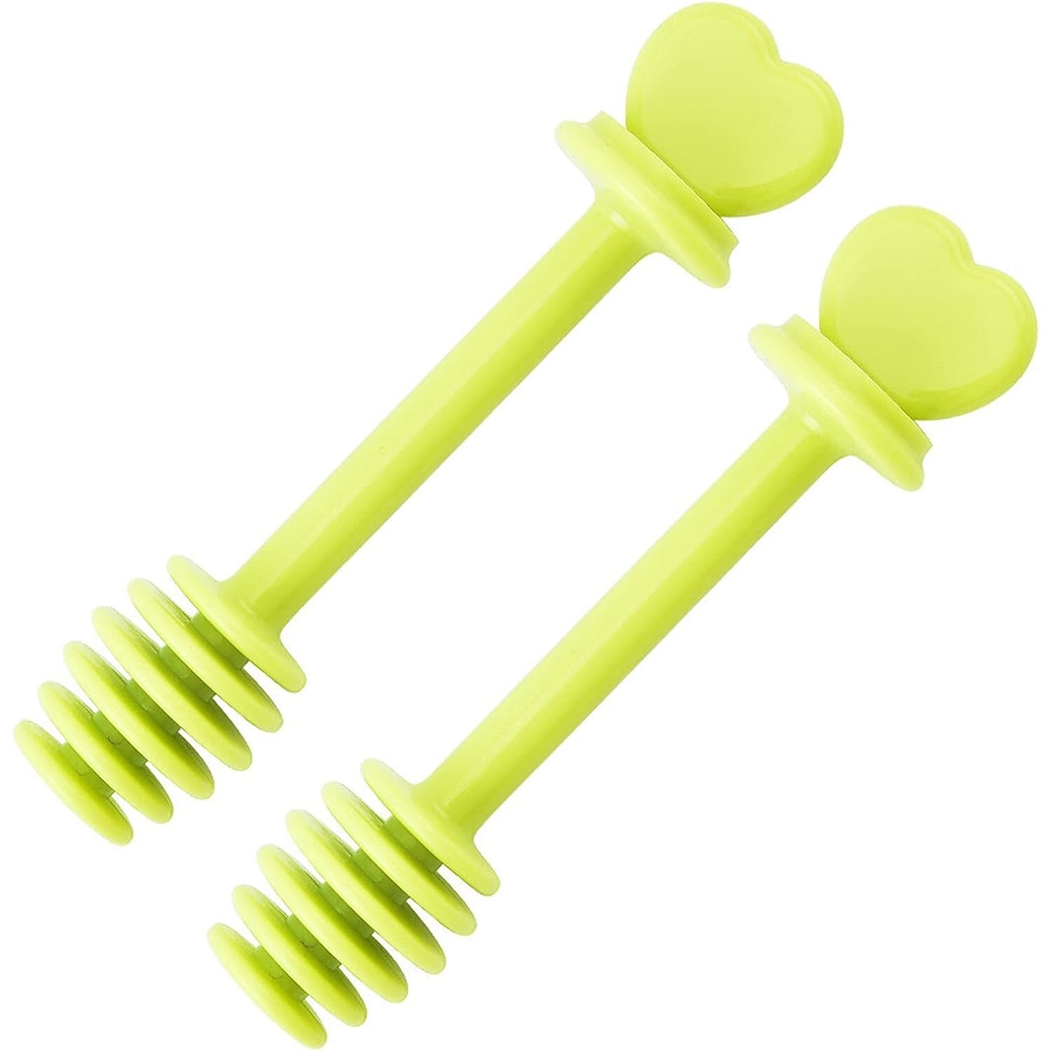 Set 2 linguri pentru miere, Plastic, 12.7x2.7cm, Verde - eMAG.ro