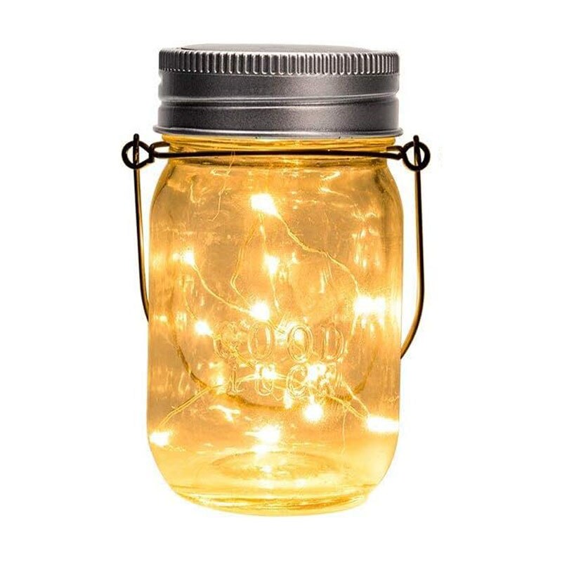 Lumini solare pentru borcane de zidar pentru gradina/terasa - eMAG.ro