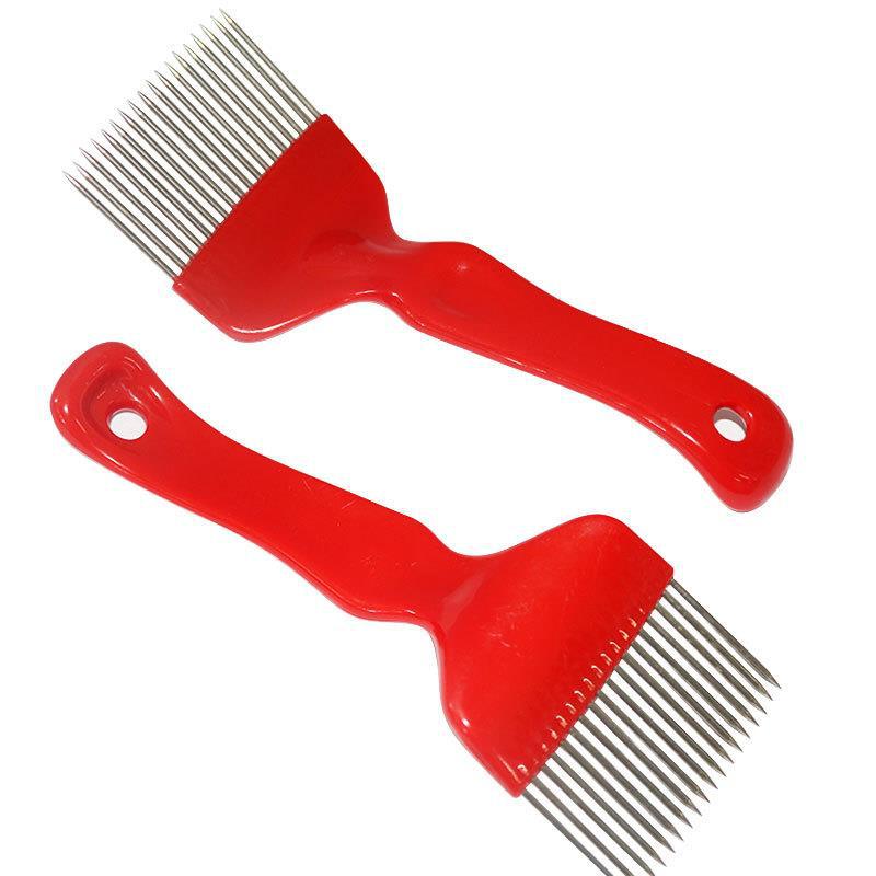 Furculita miere, Sunmostar, Plastic/Inox, 200 mm, Rosu - eMAG.ro