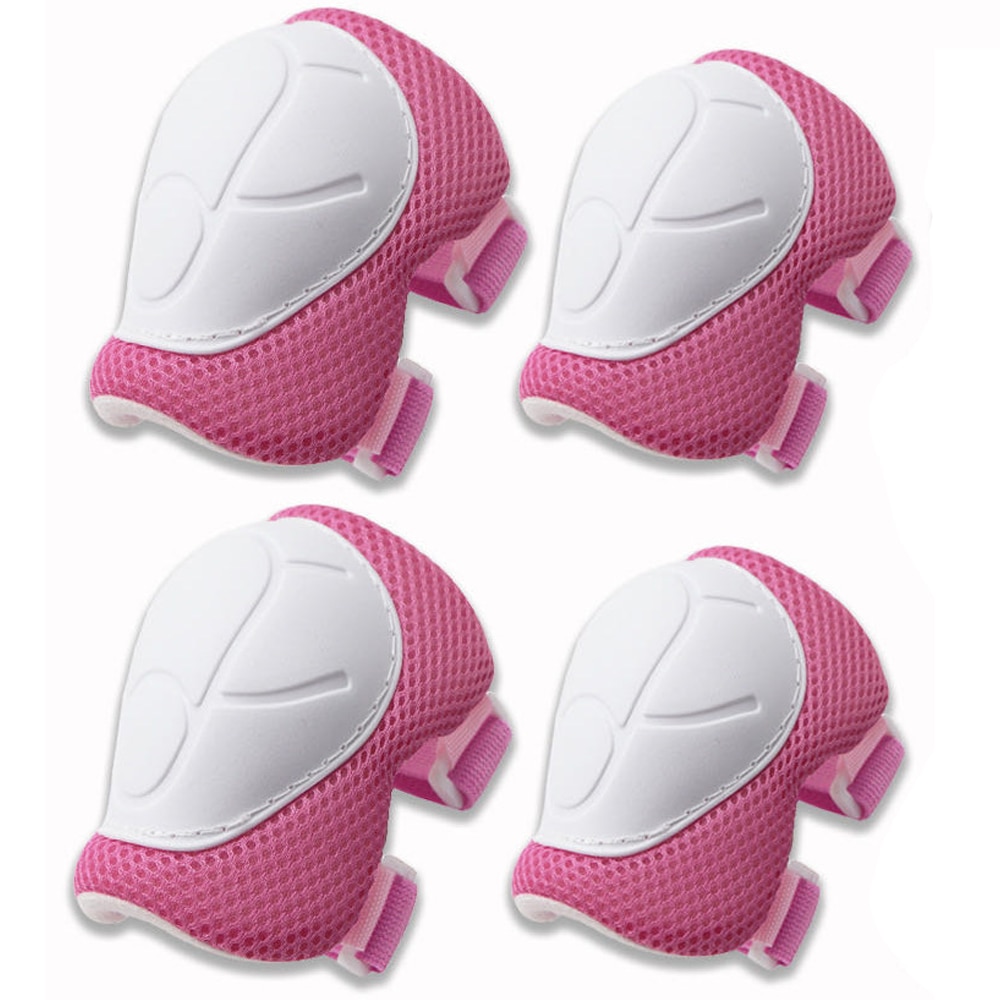 Set genunchiere/cotiere copii, Sunmostar, Alb/Roz - eMAG.ro