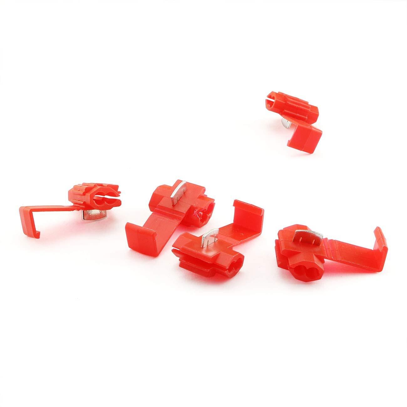 Set 100 conectori pentru cablu, 0,5-1,0 mm² / 22-18 AWG, Rosu - eMAG.ro