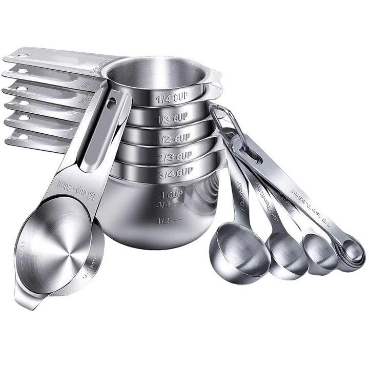 Set linguri gradate, Sunmostar, Metal, Argintiu - eMAG.ro