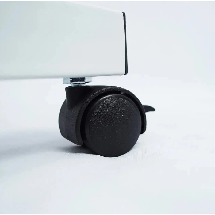 Birou pe roti cu inaltime reglabila, Metal/Lemn, 60 x 40cm, Maro - eMAG.ro