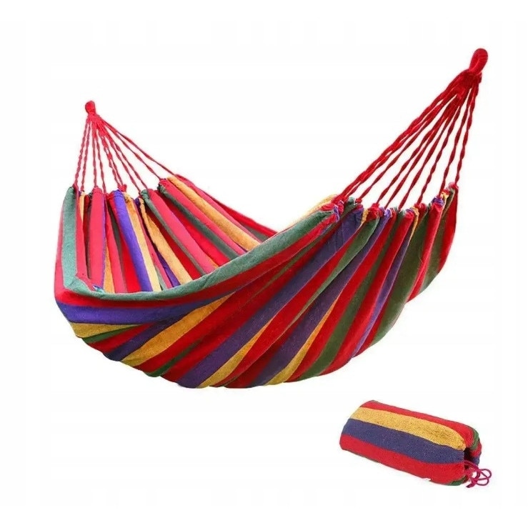 Hamac de gradina, Bumbac, 180 x 150cm, Multicolor - eMAG.ro