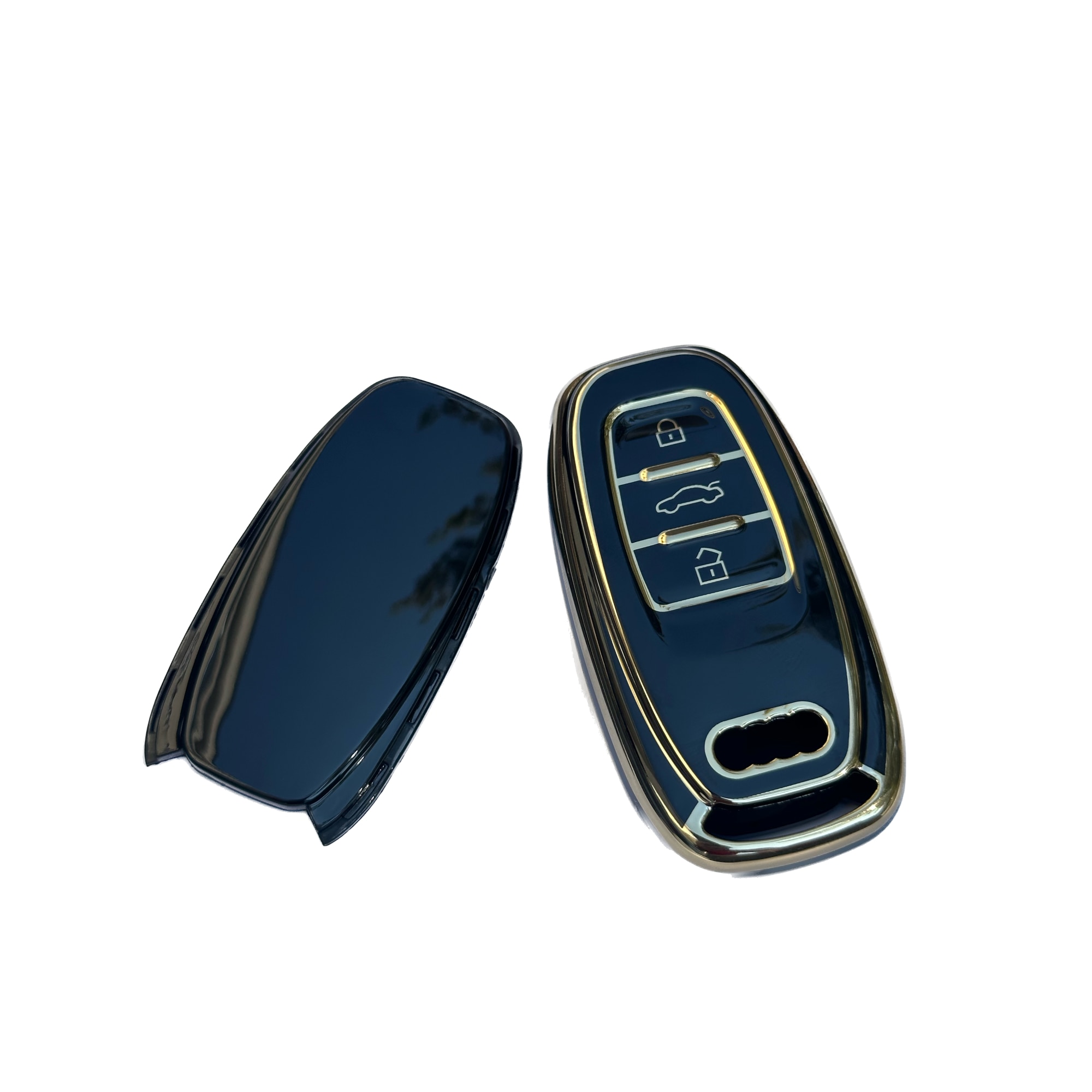 Husa de protectie Premium pentru cheie AUDI, material TPU de inalta ...