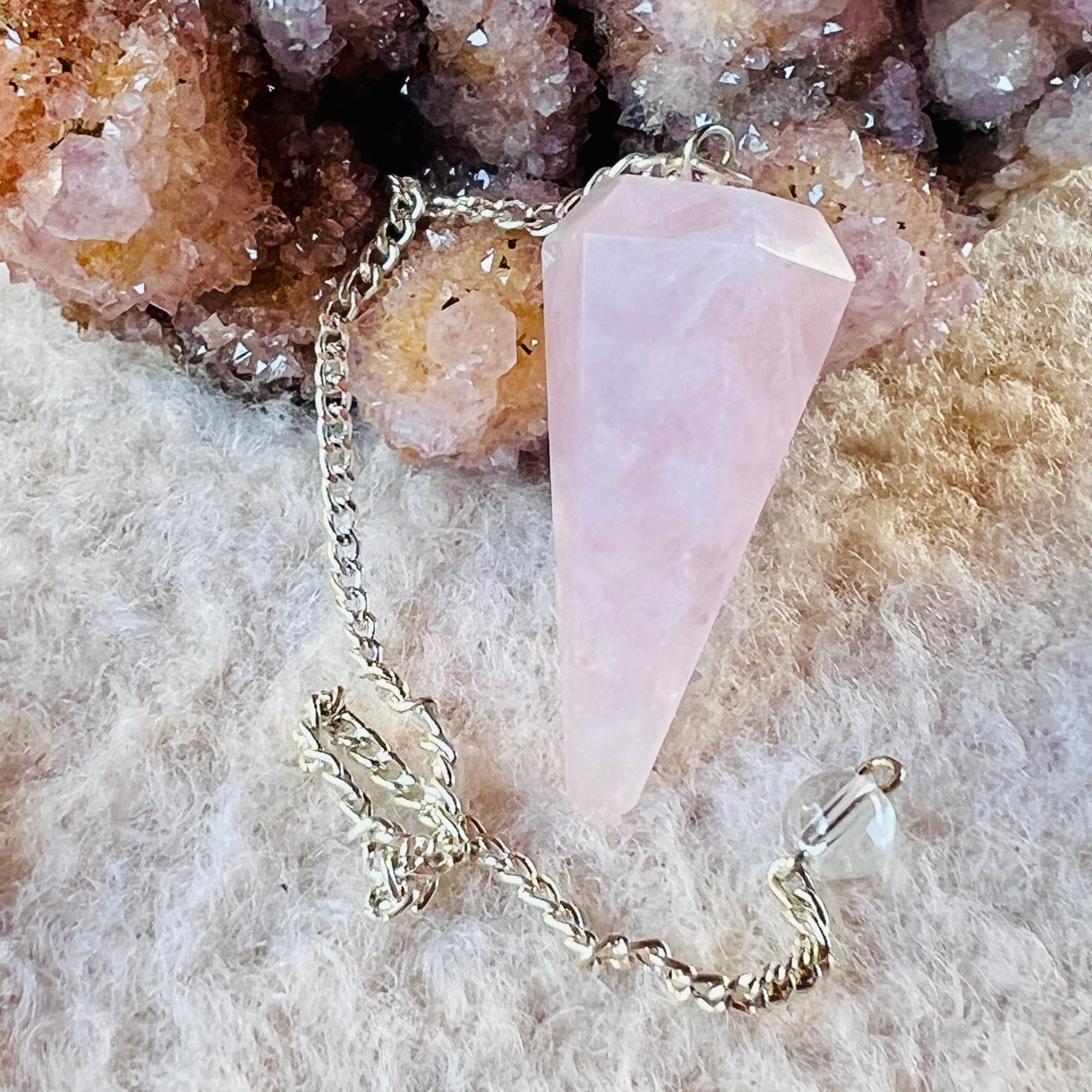 Pendul din cuart roz cu bila cuart - eMAG.ro