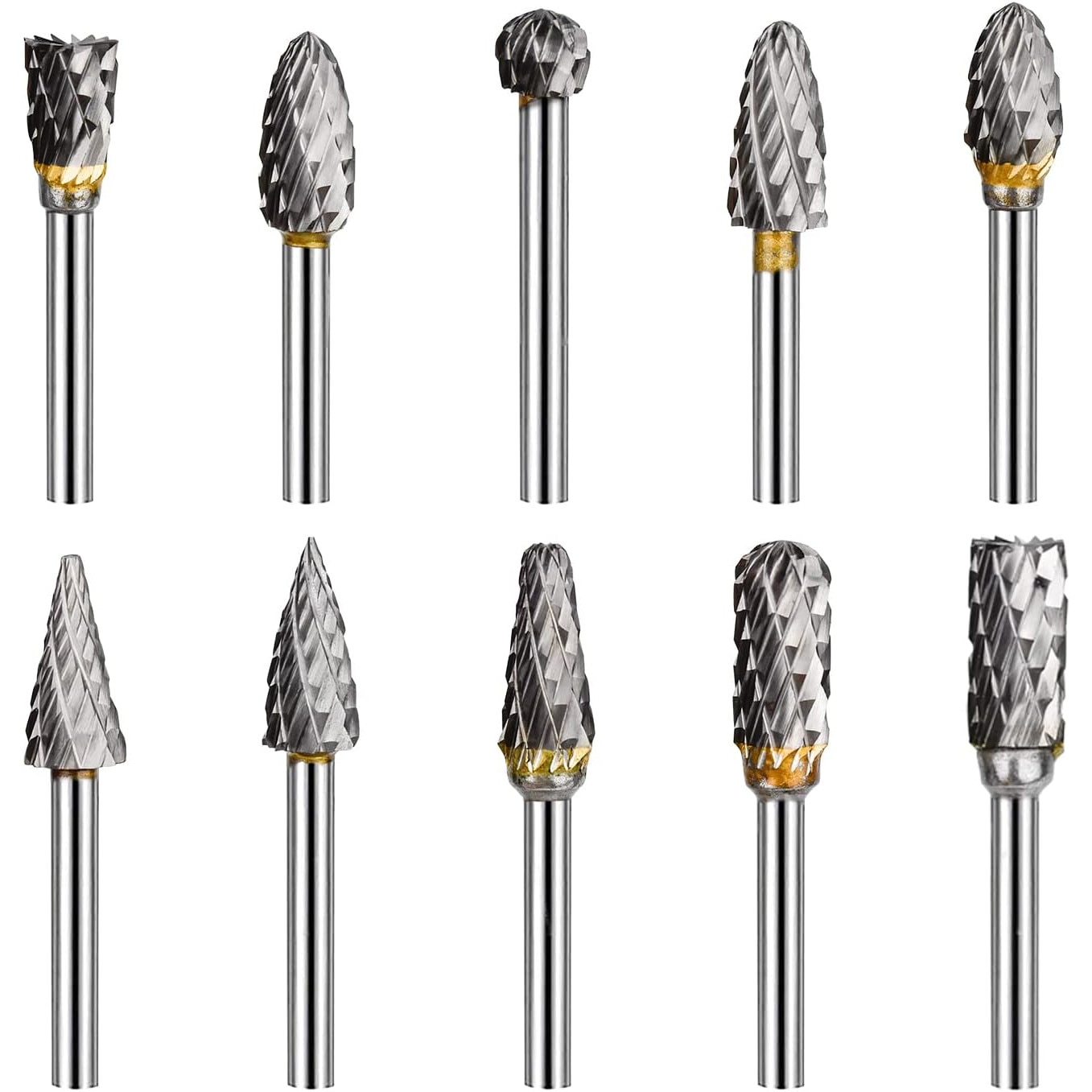 Set 10 freze, Metal/Otel, 3mm, Argintiu - eMAG.ro