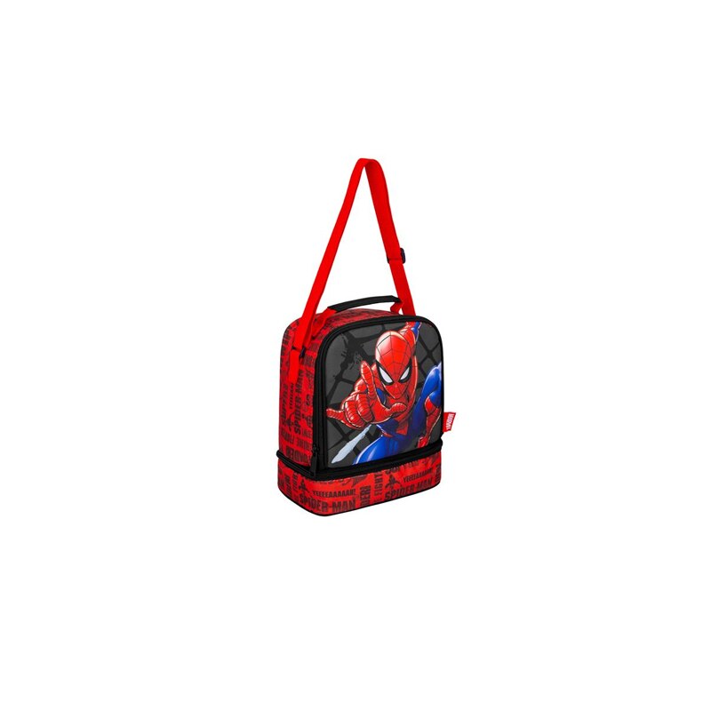 Geanta pentru copii gradinita, baieti, Spiderman, Rosu, prescolari, ATU ...