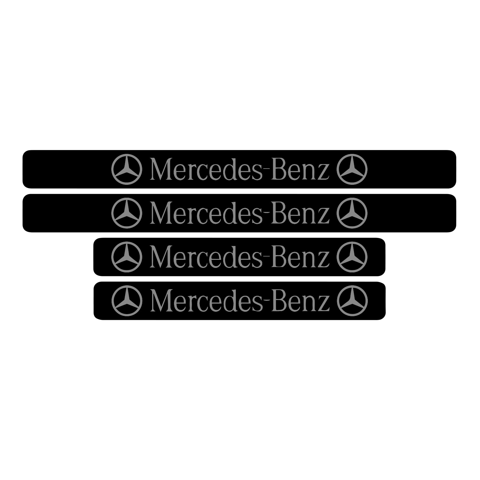 Set 4 protectii praguri auto, autoadezive Mercedes Benz, Gri - eMAG.ro