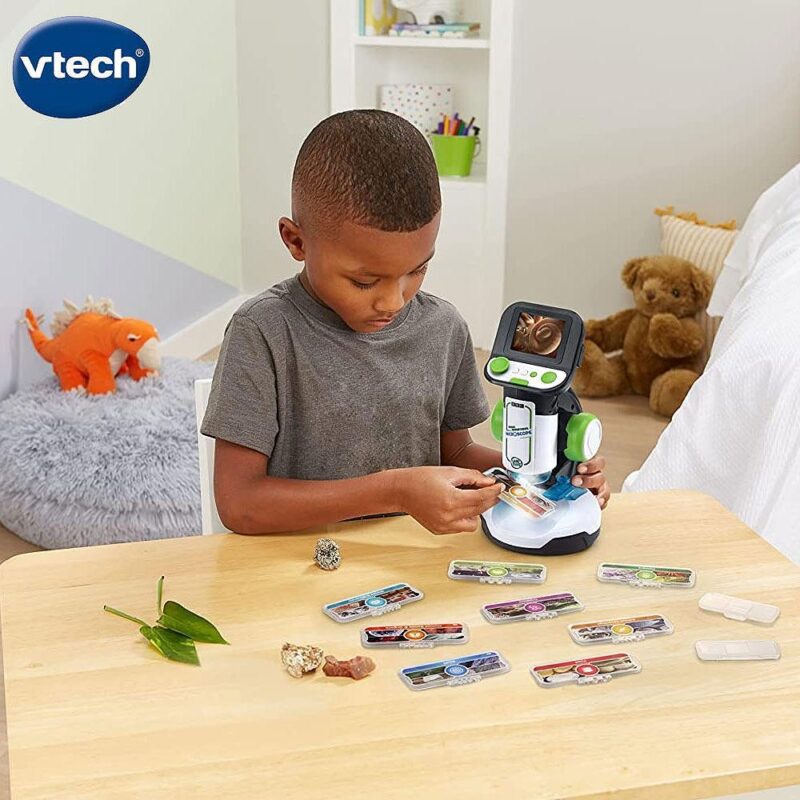 Microscop pentru copii, Vtech, 200X, 8+ - eMAG.ro
