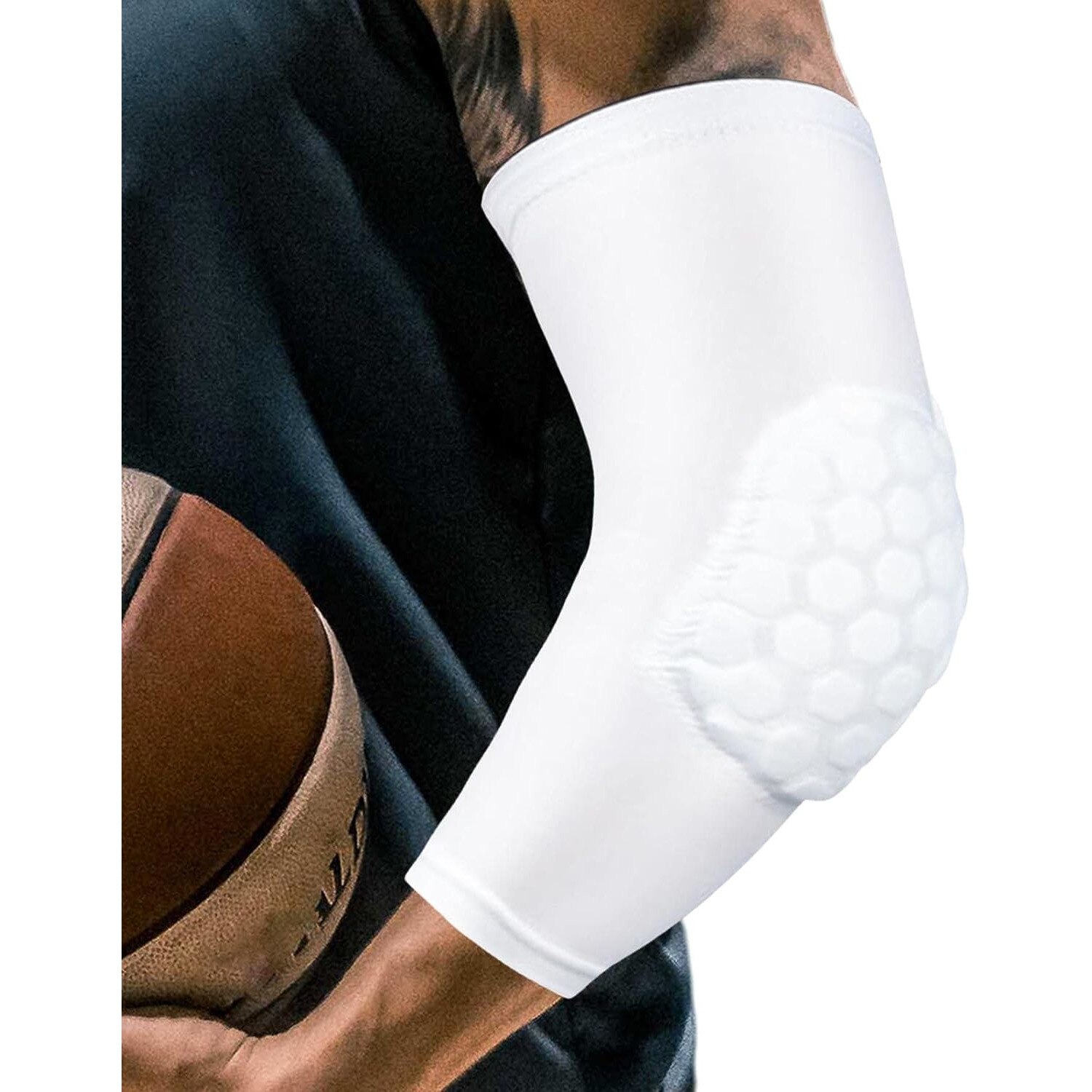 Cotiera cu Strat de Protectie pentru Cot, Unisex, Alb, Circumferinta Maxima Brat 45 cm, N ...