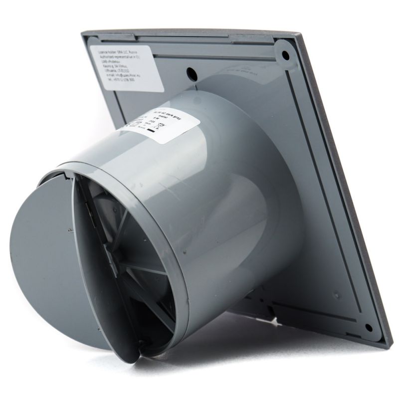 Ecovent fürdőszoba ventilátor, vékony 4c, Ø100, Visszacsapó szelep ...
