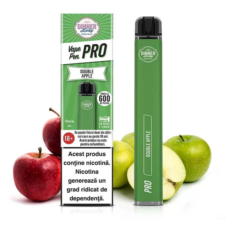Kit Tigara Electronica Dinner Lady Vape Pen PRO - Double Apple, 2ml ...