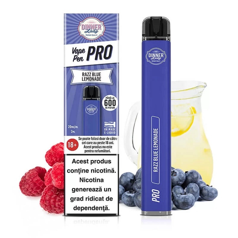 Kit Tigara Electronica Dinner Lady Vape Pen PRO - Razz Blue Lemonade ...