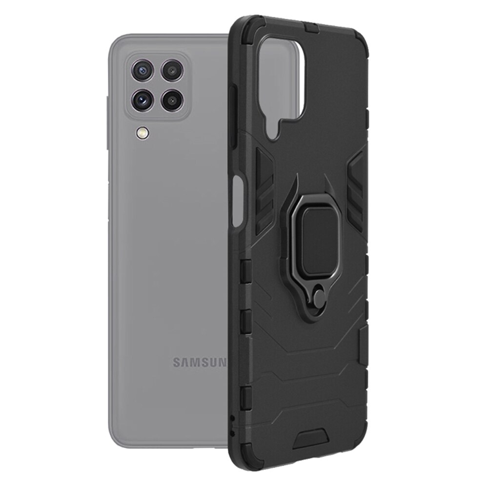 Калъф COMANDO Armor Ring, съвместим със Samsung Galaxy A22 4G, Tactical ...