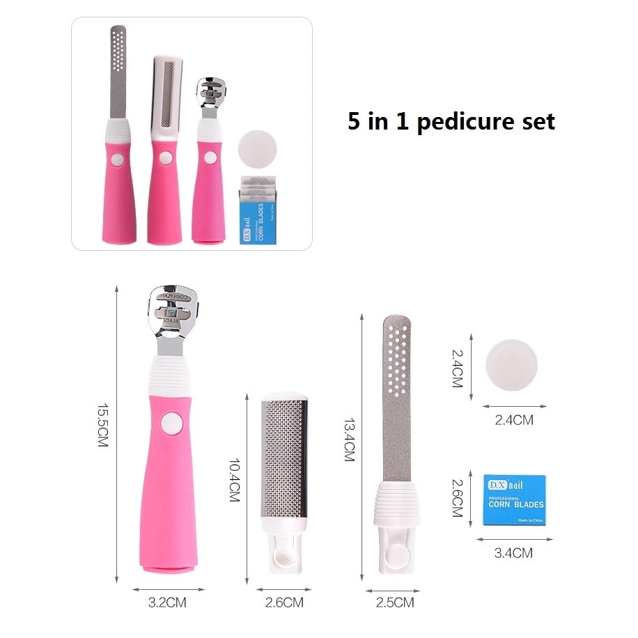 Instrument pentru calcaie 5 piese indepartarea calusurilor cu lama ...