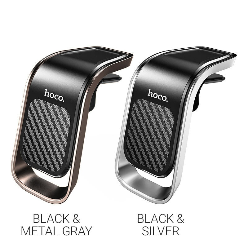 Магнитна вентилационна решетка за кола, Hoco Universe (CA74), черно/сребристо - eMAG.bg