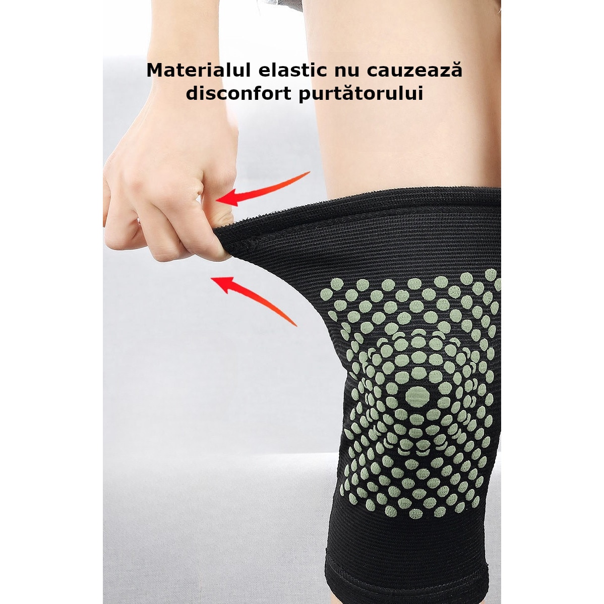 Set genunchiere cu turmalina, elastice, usoare de purtat, auto ...