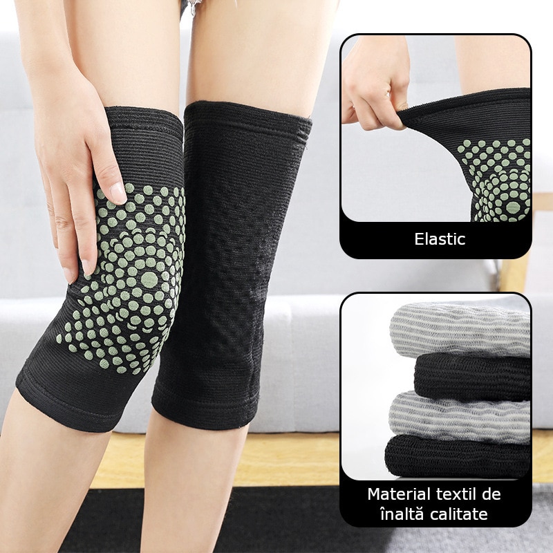 Set genunchiere cu turmalina, elastice, usoare de purtat, auto ...