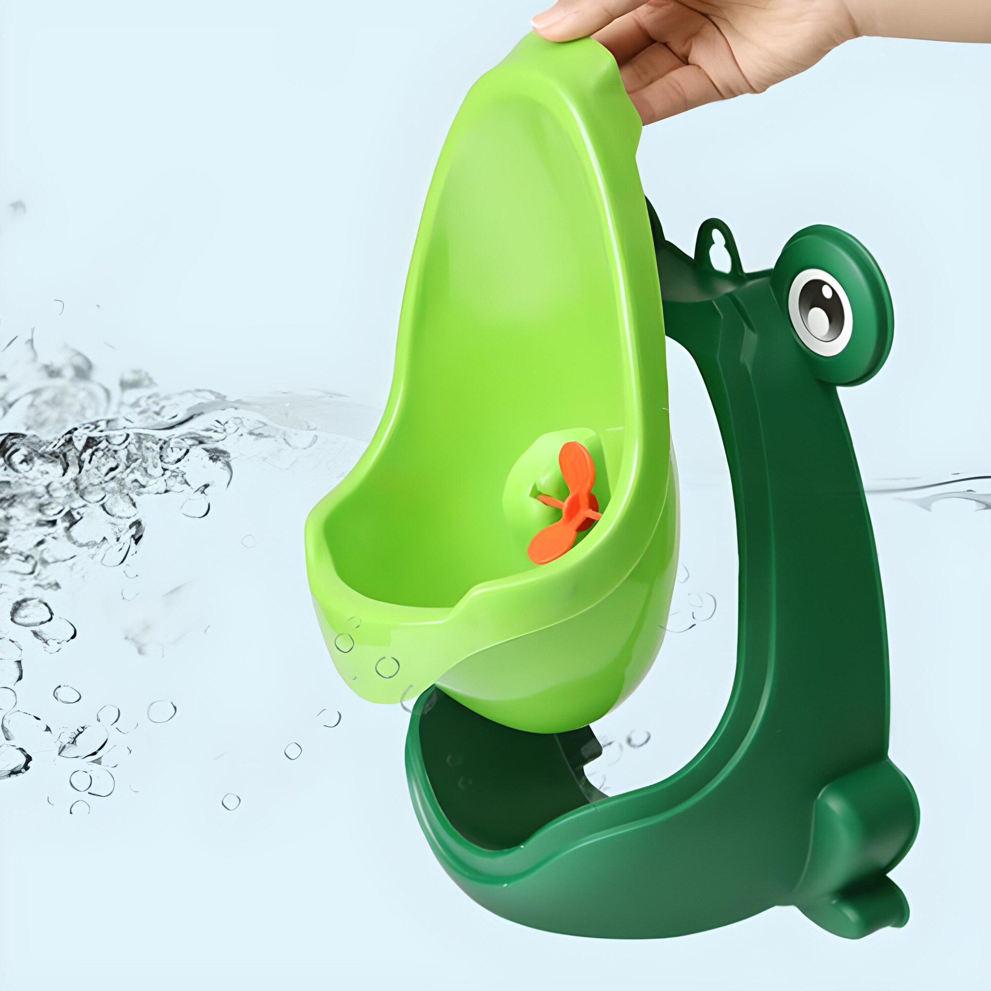 Olita Pisoar cu Ventuze pentru Baieti, Forma De Broasca, Verde - eMAG.ro