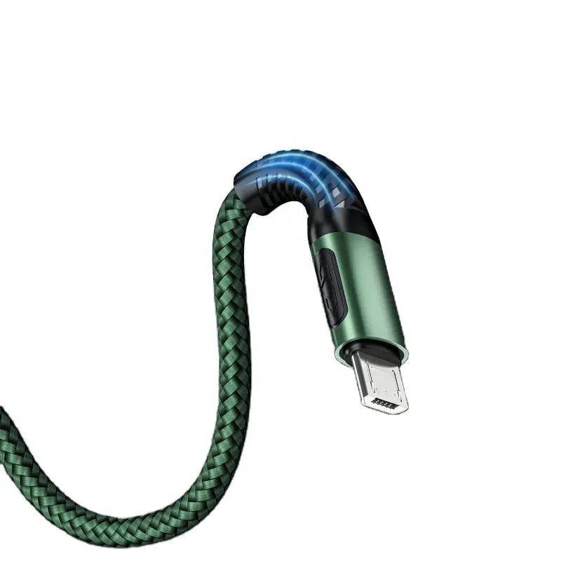 Cablu incarcare telefon 3A, USB - Micro, 2 m, verde DC32C-G - eMAG.ro