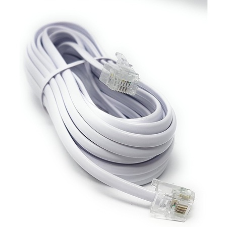Blyss kábel ADSL, telefon, nagy sebességű, fehér, lapos, 5 méter, RJ11 ...