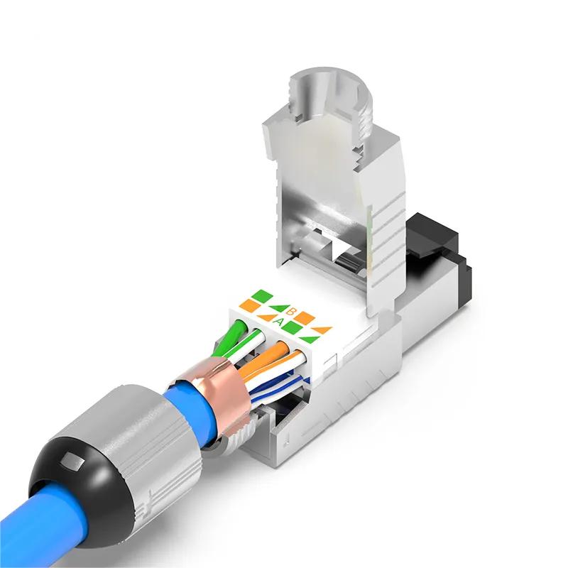 Conector Rj45 Cat.8 ecranat Tool-less Modular - eMAG.ro