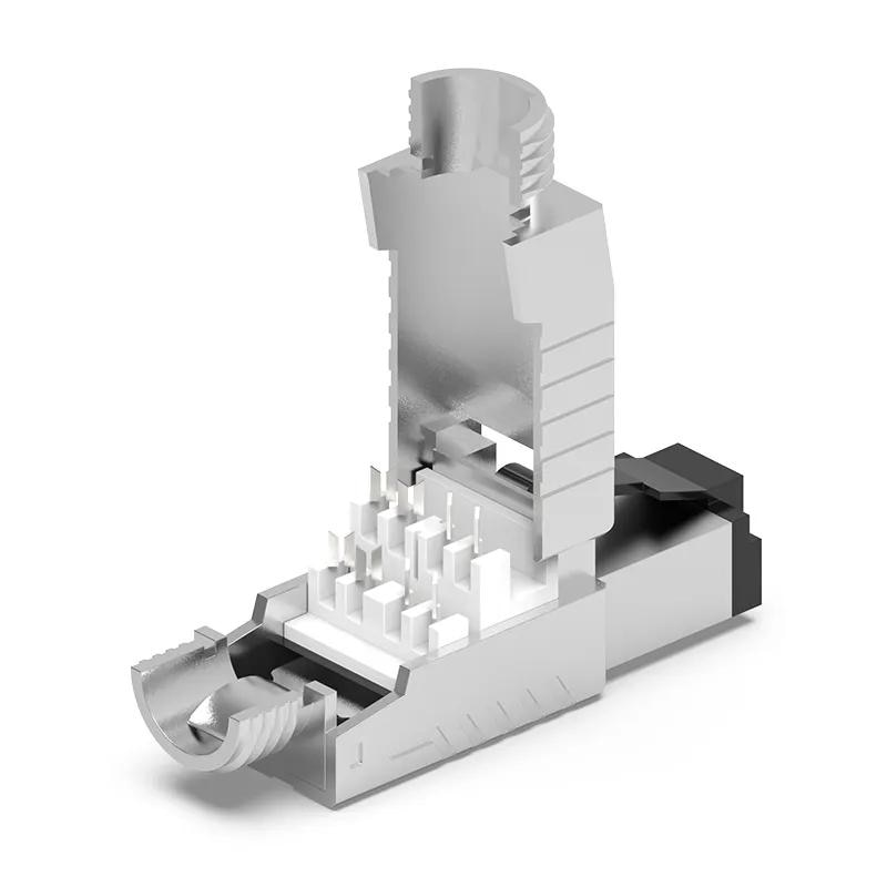 Conector Rj45 Cat.8 ecranat Tool-less Modular - eMAG.ro