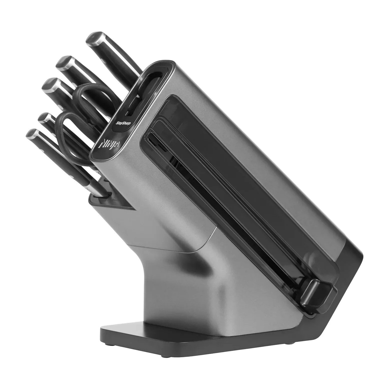 Set de Cutite Profesionale StaySharp, 6 piese cu Foarfeca, Suport si ...