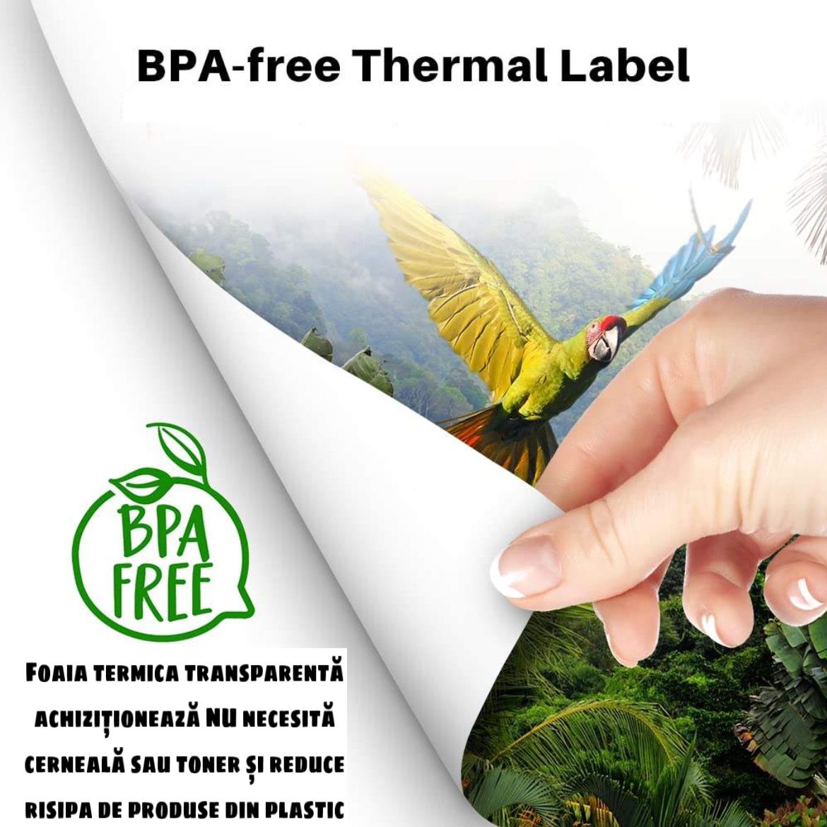 Foi termice A4 InaLuxAli, 200 bucati, compatibil cu orice imprimanta ...
