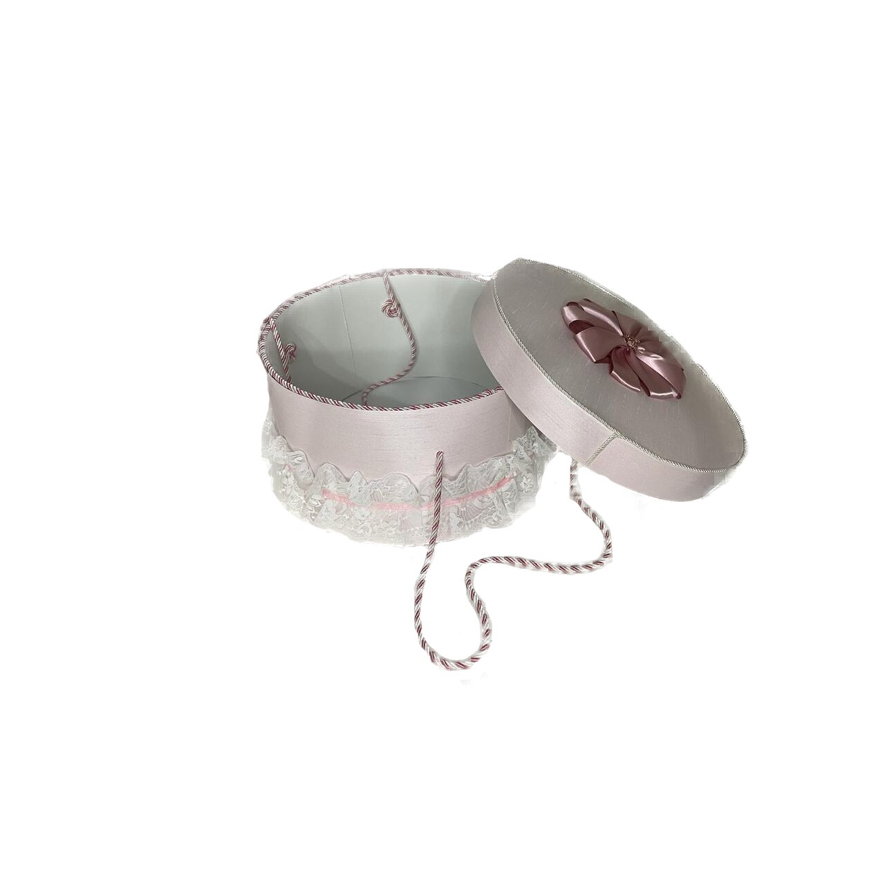 Cufar botez, roz cu dantela, diametru 35 cm - eMAG.ro