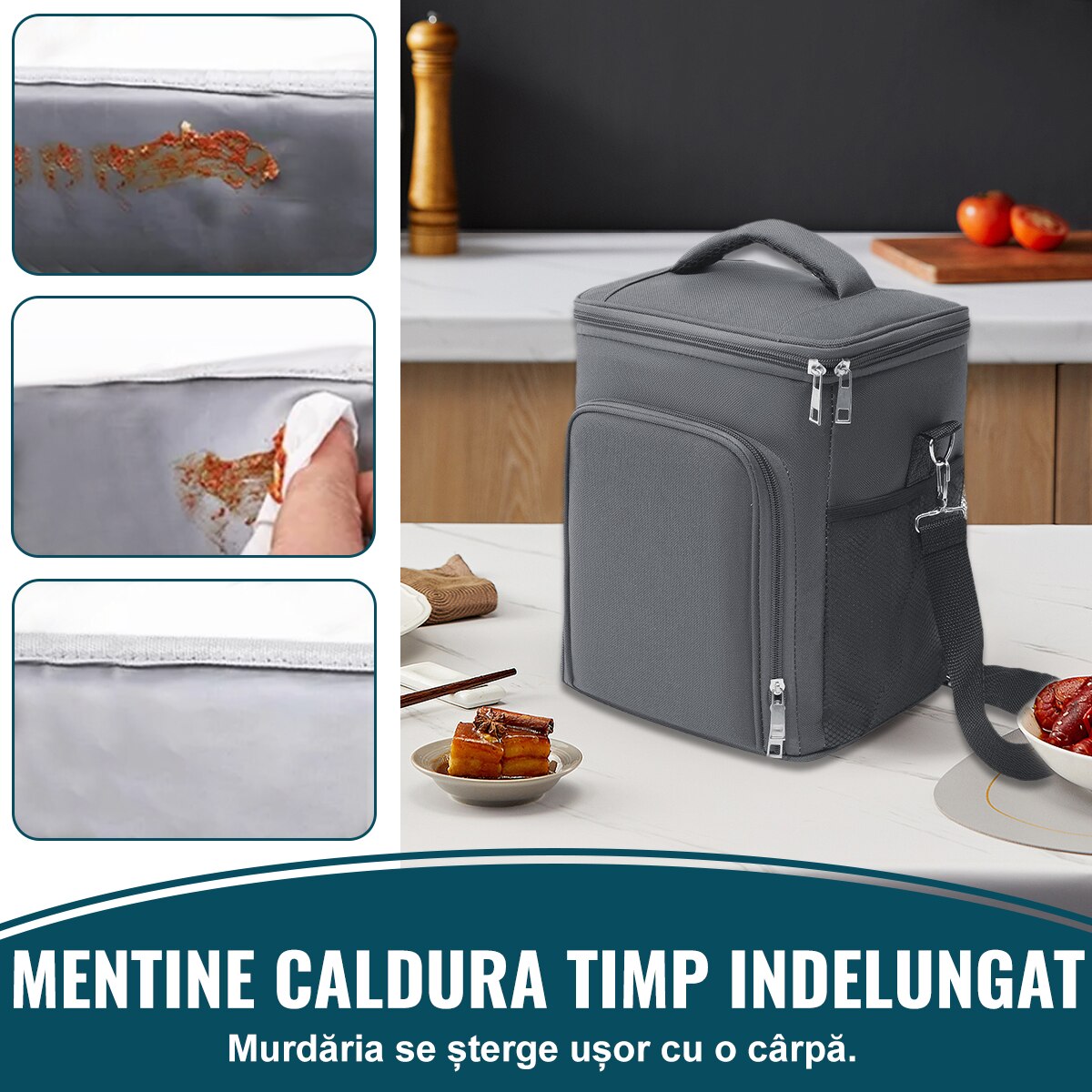 Geanta termica pentru masa, SDLOGAL termoizolanta Cooler Bag ...