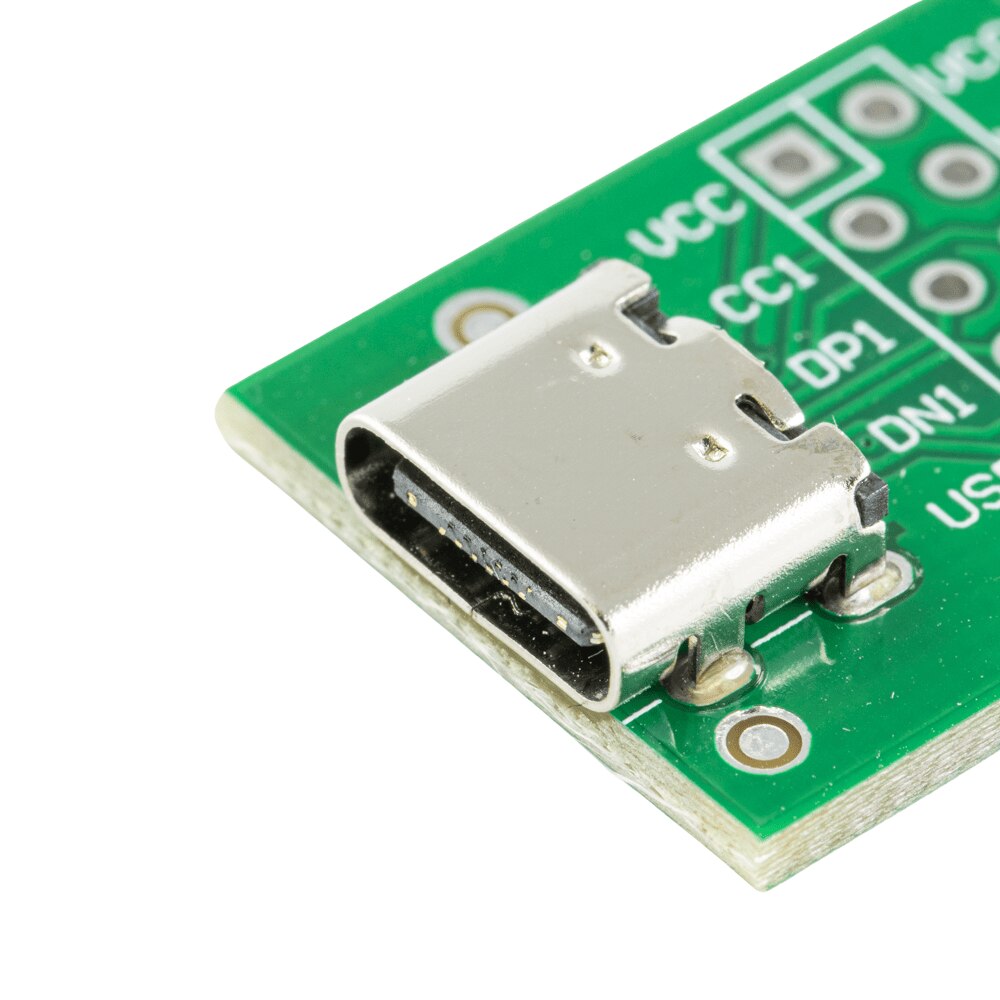 Modul control USB-C, Plastic/Metal, 22x18x5 mm, Verde/Argintiu - eMAG.ro