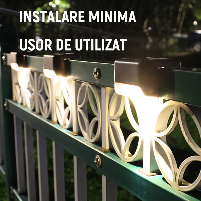 Set 16 lampi solare exterior de gradina, iluminare LED, 200 mAh, cu ...