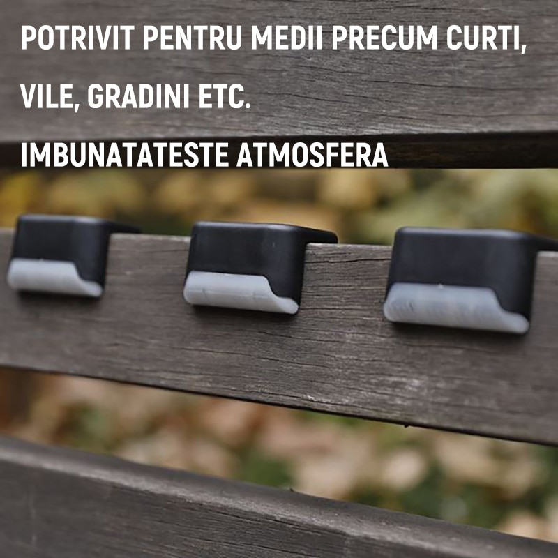 Set 16 lampi solare exterior de gradina, iluminare LED, 200 mAh, cu ...