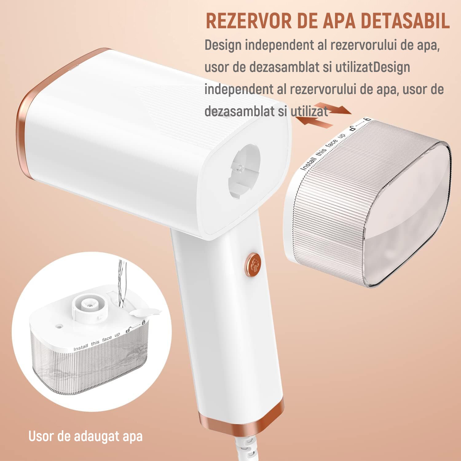 Aparat de calcat vertical, Vaxiuja, Compact si pliabil, Putere mare de ...