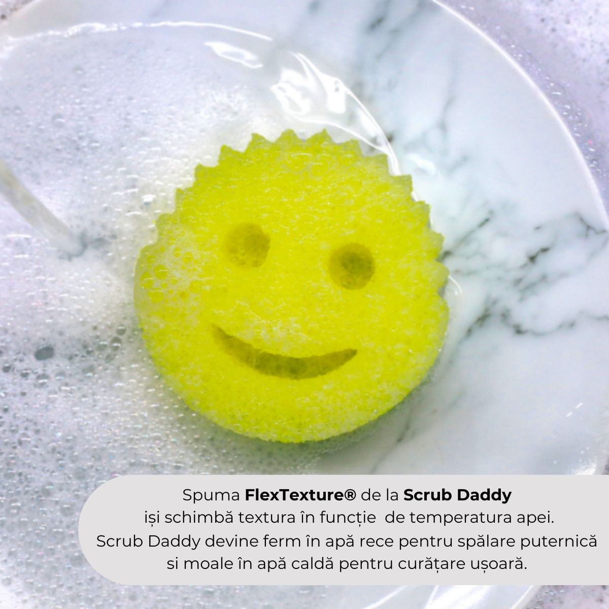 Burete Scrub Daddy Lemon Fresh, De Curatat Fara Zgarieturi, Galben, 10 ...