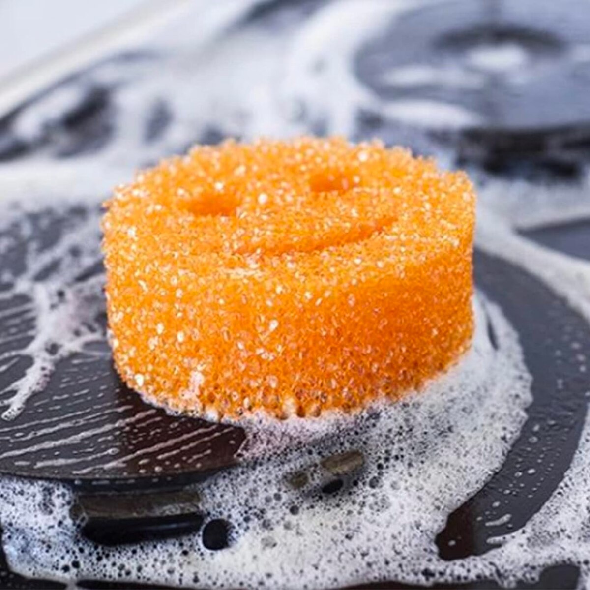 Burete Scrub Daddy Colors, Portocaliu, 10 x 10 cm - eMAG.ro