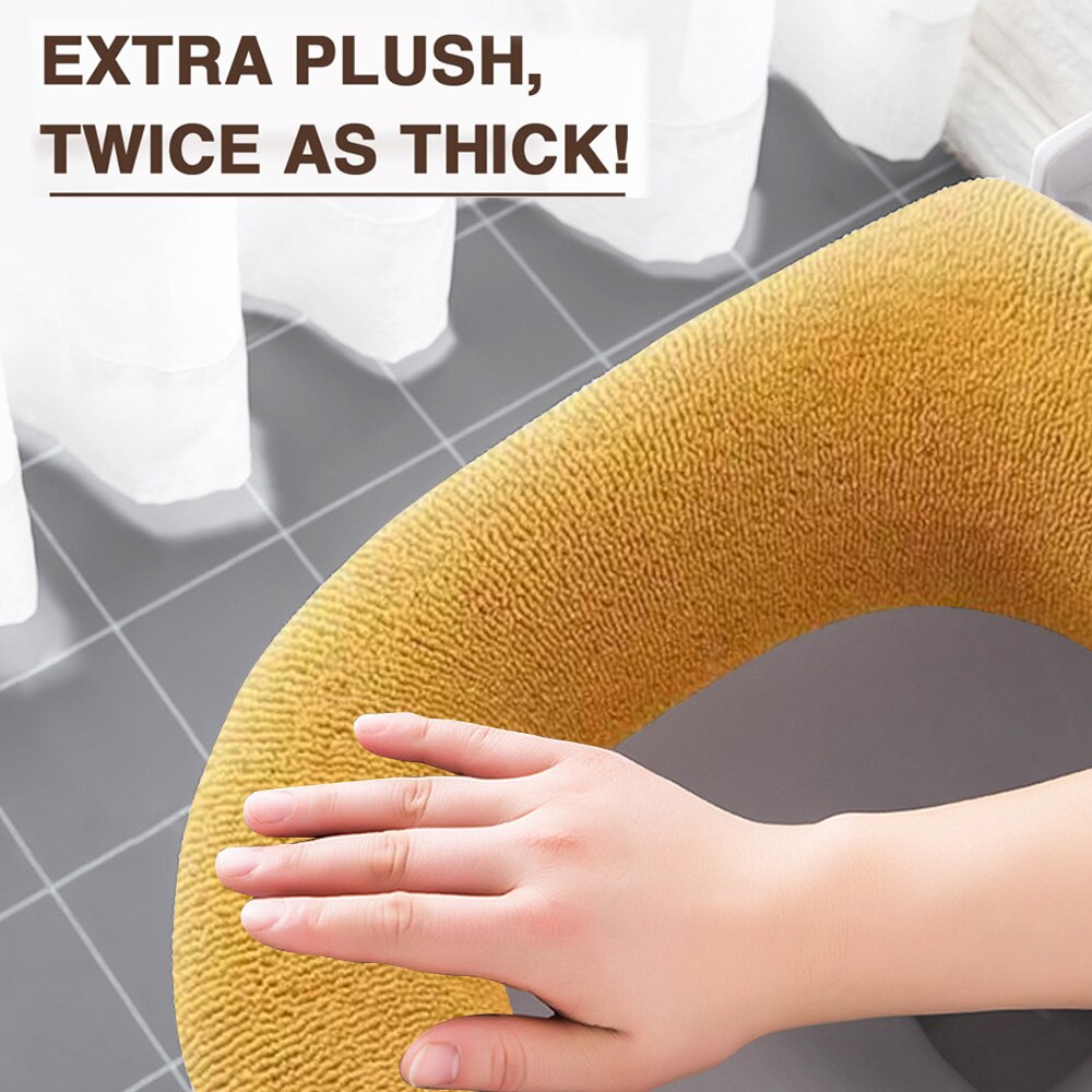 Husa pentru colac WC, Textil, Portocaliu - eMAG.ro