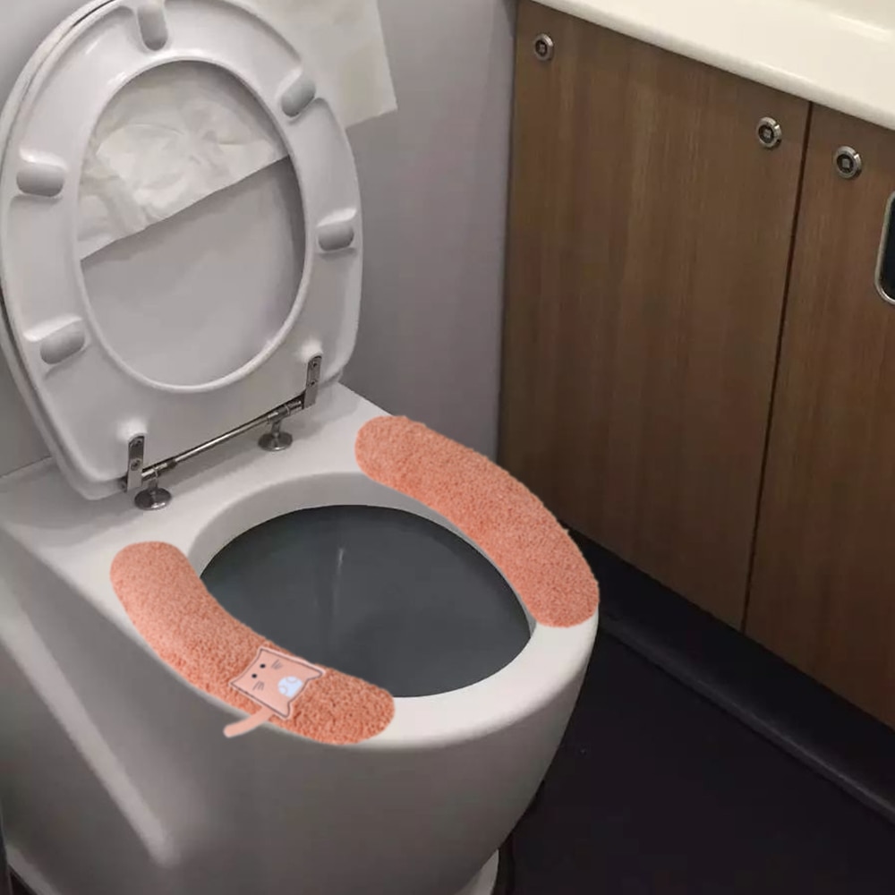 Huse colac WC, Textil, Maro - eMAG.ro