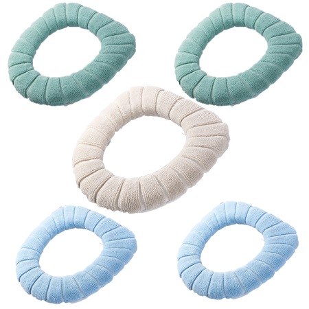 Set 5 huse colac WC Cozevdnt, Poliester, 36x44cm, Multicolor - eMAG.ro