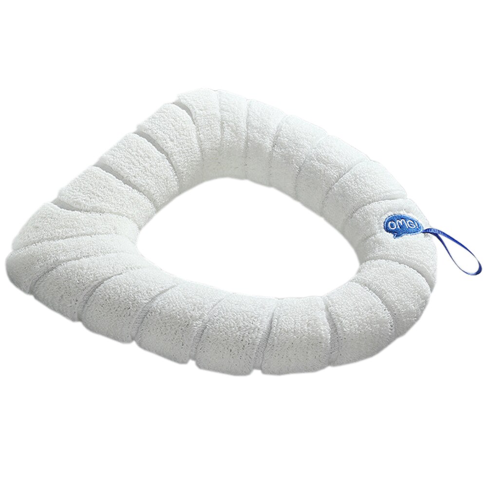 Husa colac WC Cozevdnt, Poliester, Alb - eMAG.ro