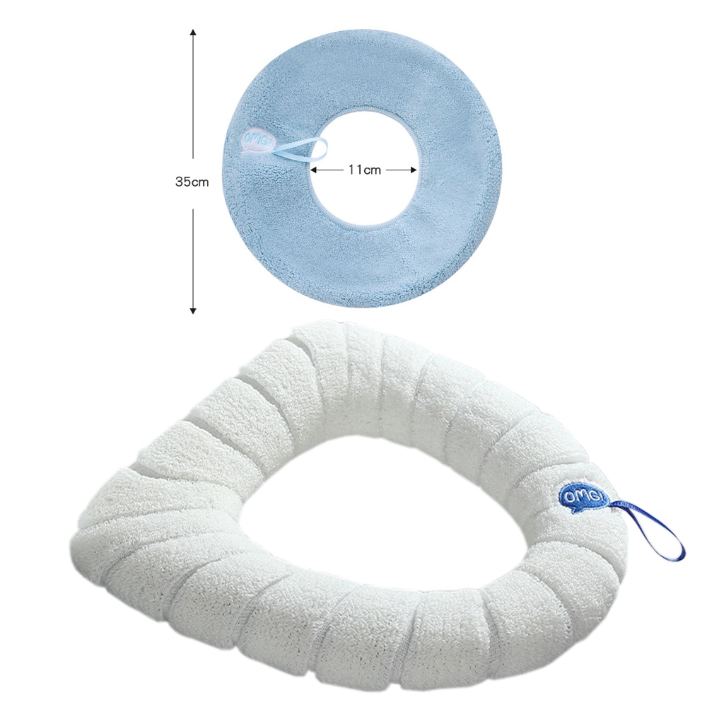 Husa colac WC Cozevdnt, Poliester, Alb - eMAG.ro