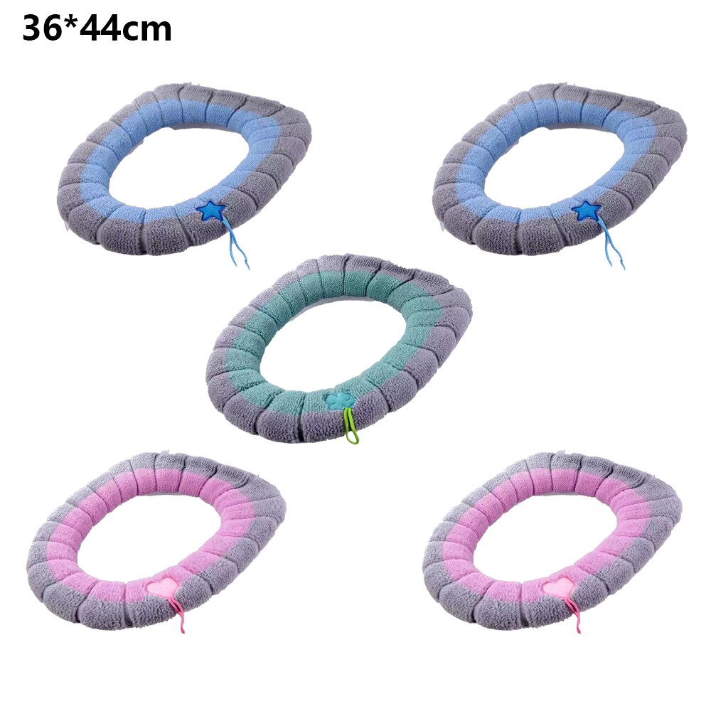 Set 5 huse colac WC Cozevdnt, Poliester, 36x44cm, Multicolor - eMAG.ro