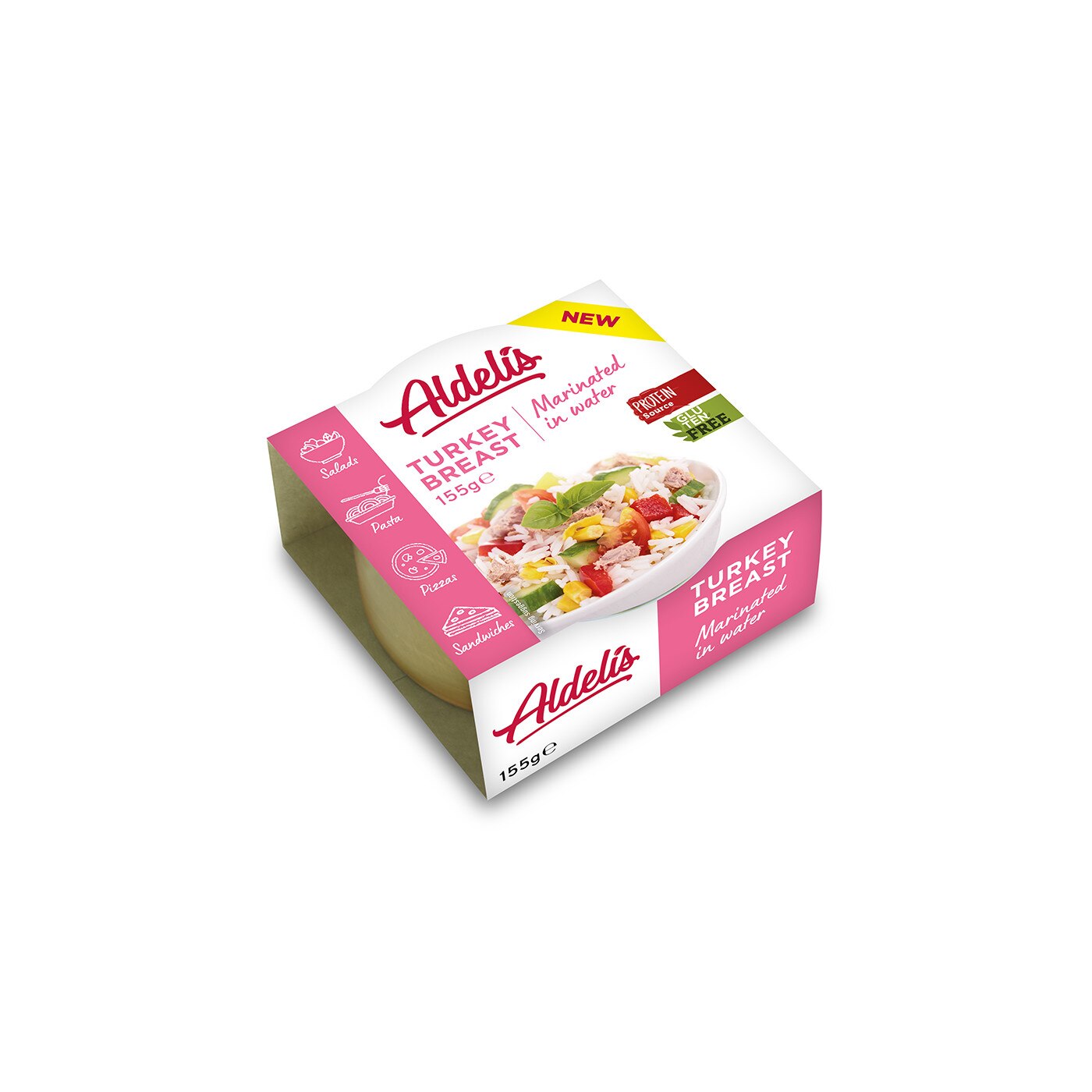 File de piept de curcan in saramura, Aldelis, 155 g, Carmelized onion ...